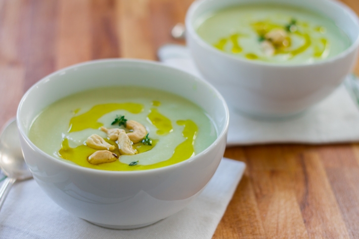 Sous Vide Creamy Vegan Cauliflower Soup
