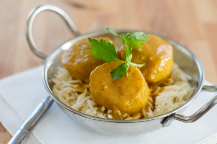 Sous Vide Scallop Curry