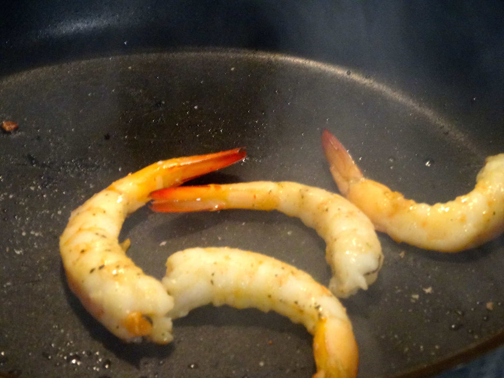 Sous Vide Smoked Prawns