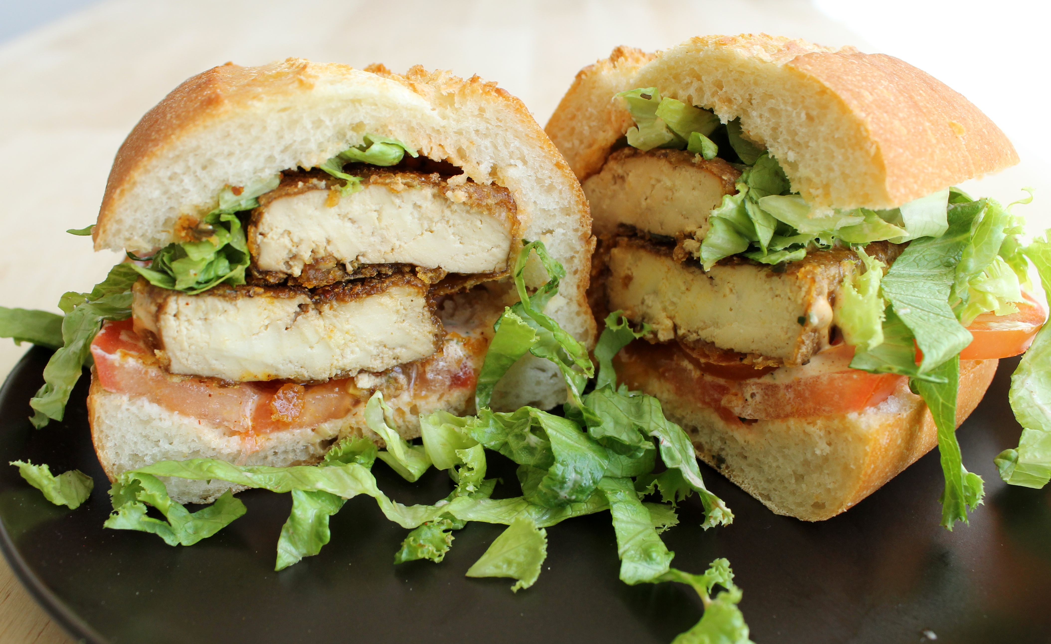 Sous Vide Tofu Po'Boys